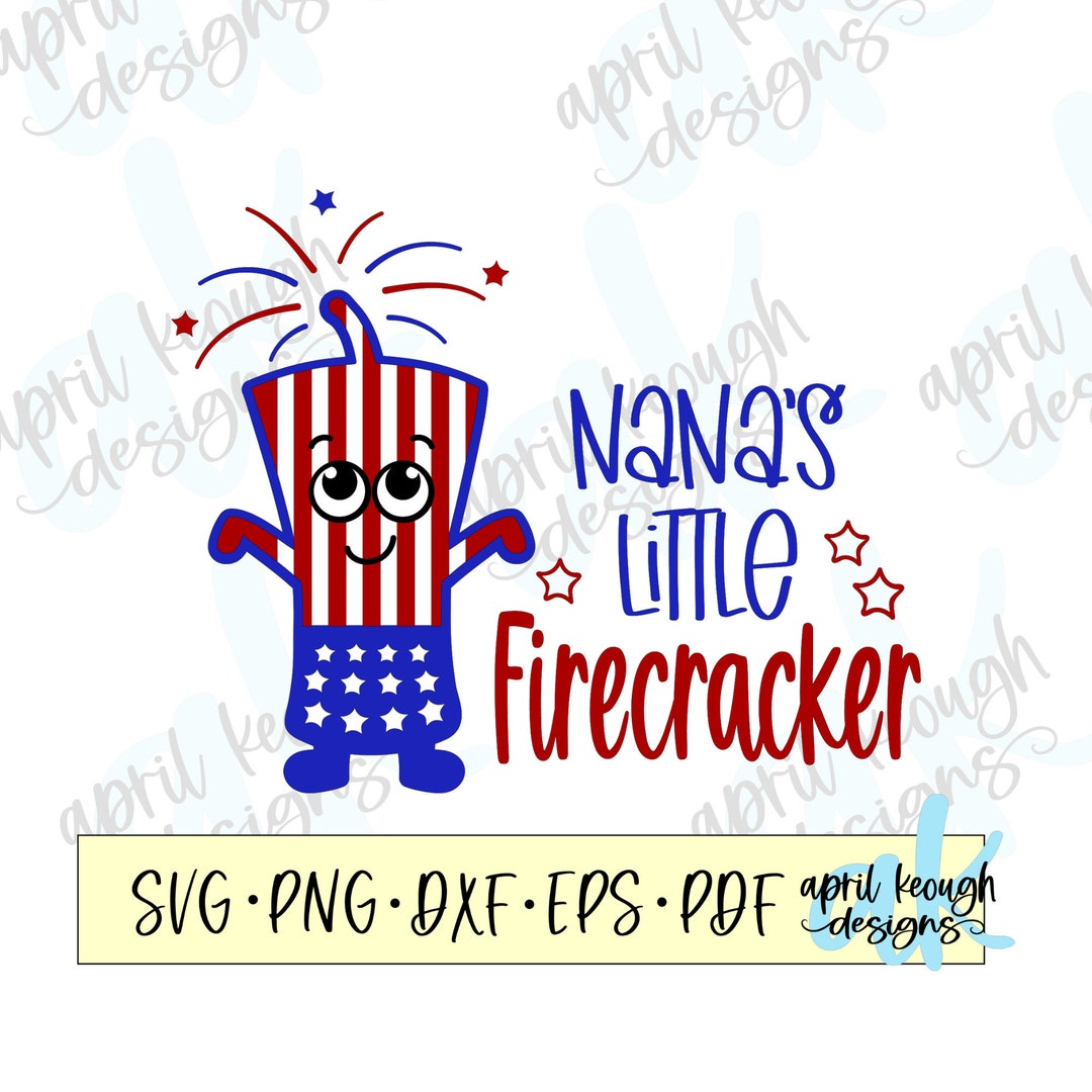 Nana's Little Firecracker Svg Png/ Little Firecracker Svg Png ...