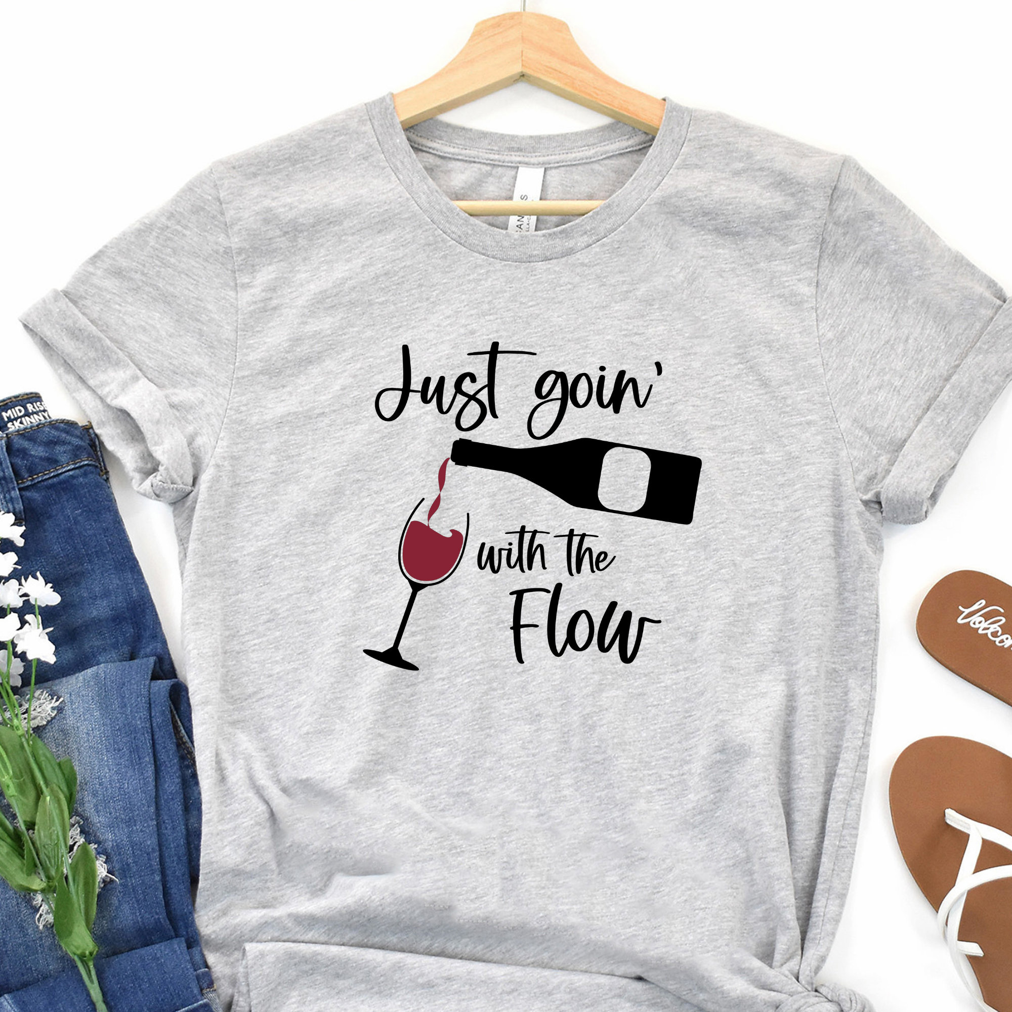 Just Going With the Flow Svg/ Go With the Flow Svg/ Wine Pouring Svg ...