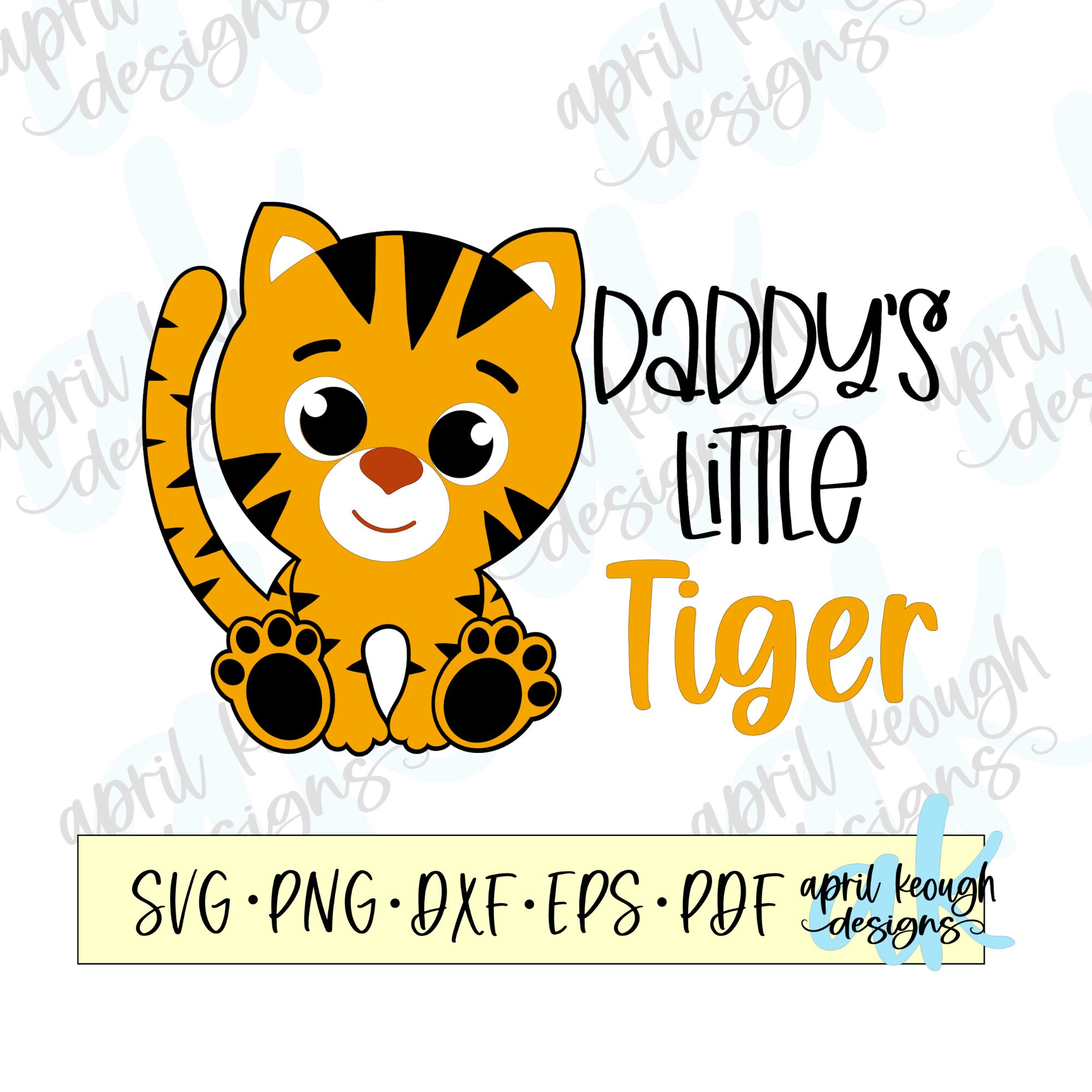 Daddy's Little Tiger Svg Png/ Baby Tiger Svg Png/ Baby - Etsy