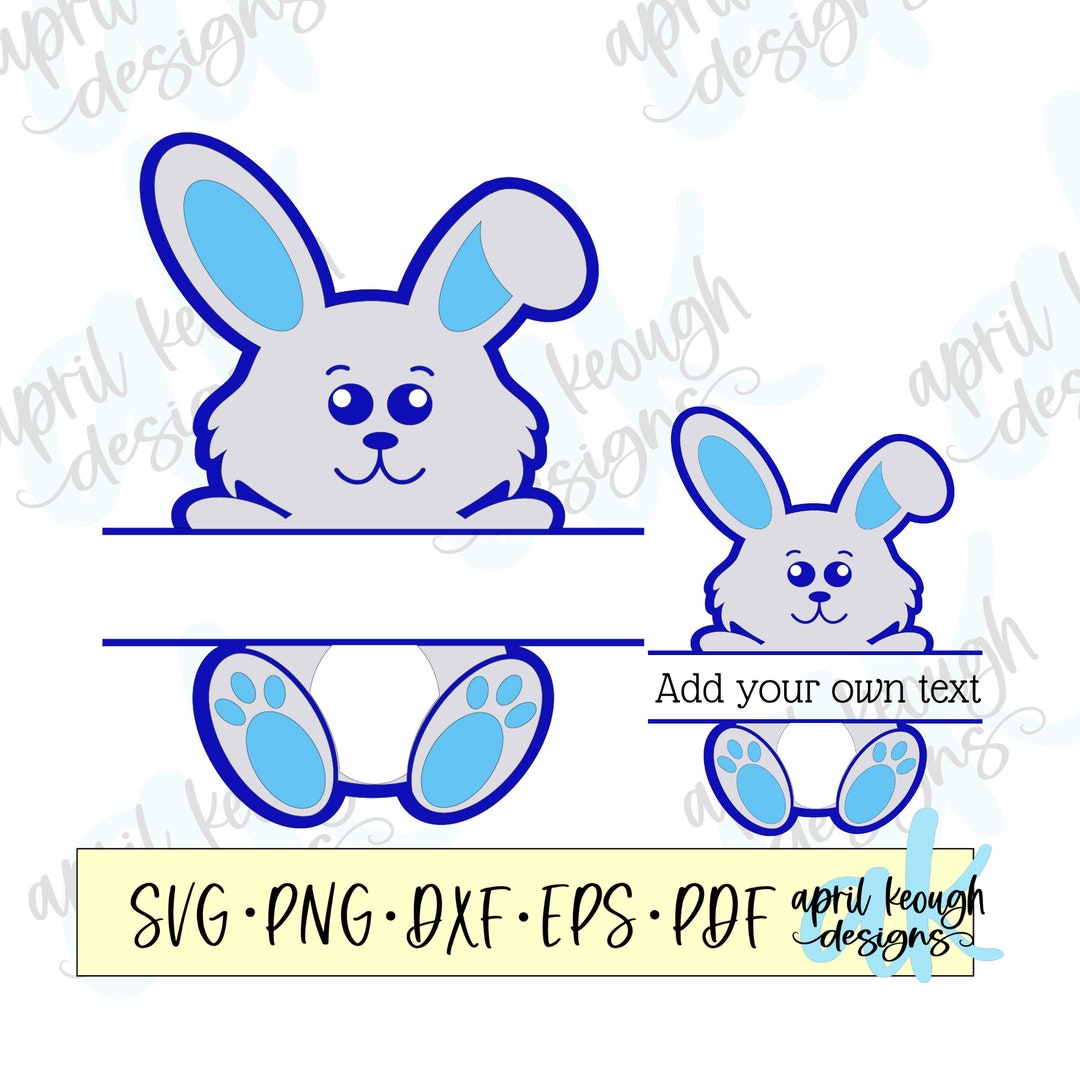 Bunny Monogram Svg/ Bunny Split Frame Svg/ Bunny Svg/ Bunny Monogram ...