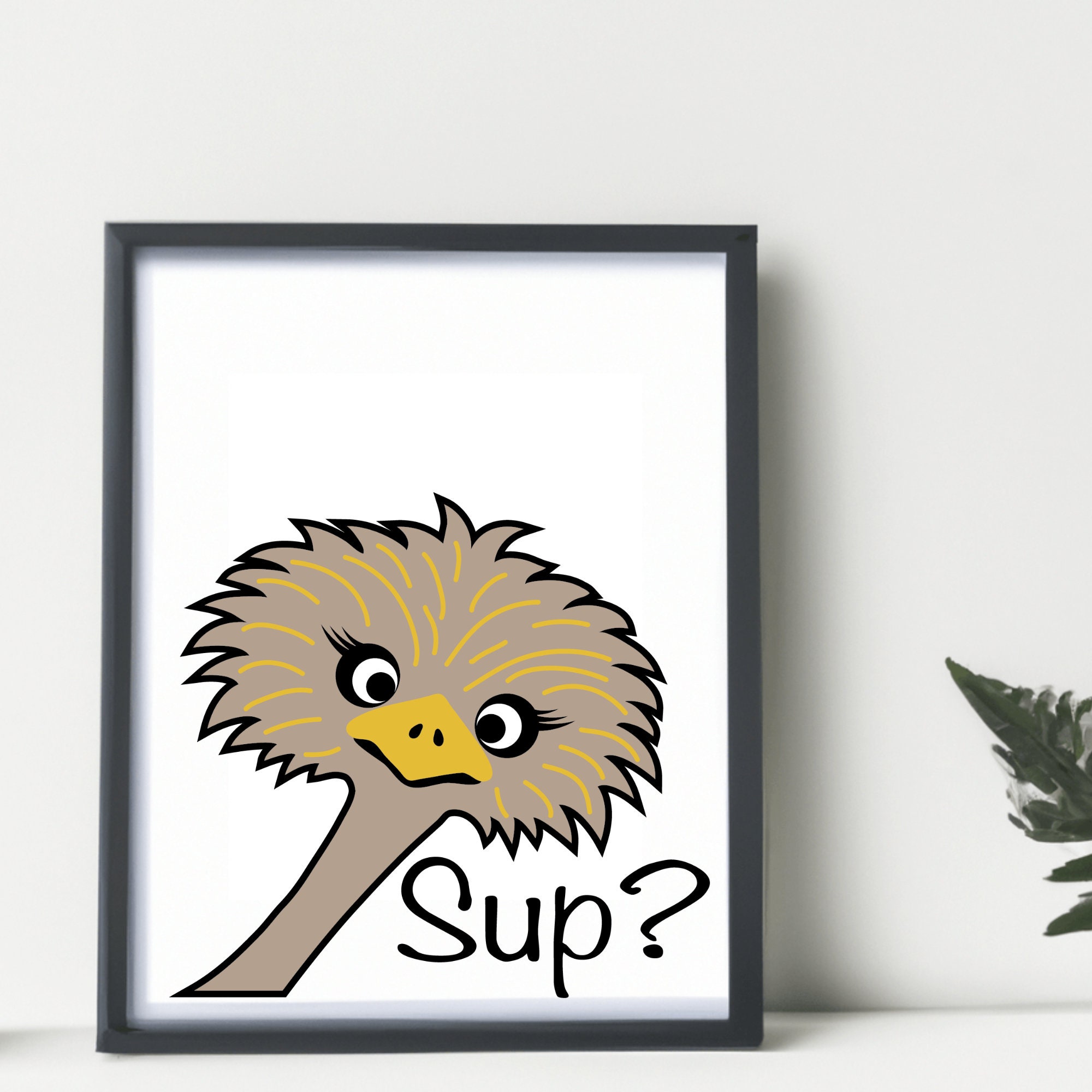 Ostrich Svg Png/ Emu SVG Png/ Ostrich Sup? Svg/ Emu Sup? Svg/ SUP? Svg ...