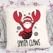Santa Claws Svg Png/ Lobster Santa Clip Art/ Christmas Lobster Cricut ...