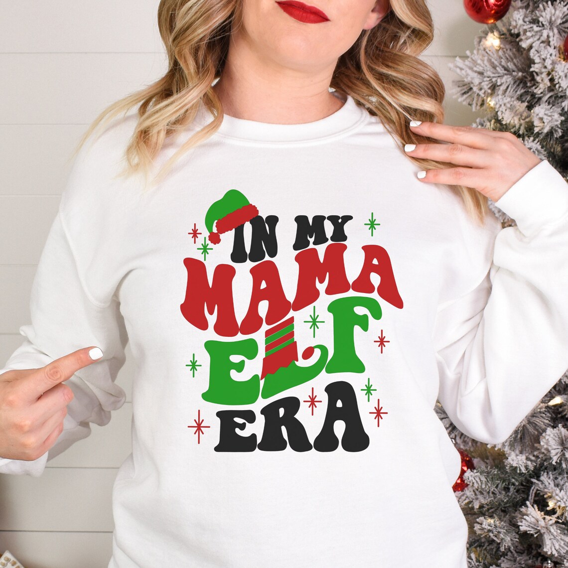 In My Mama Elf Era Retro Svg Png/ Christmas Elf Svg Png/ Retro ...
