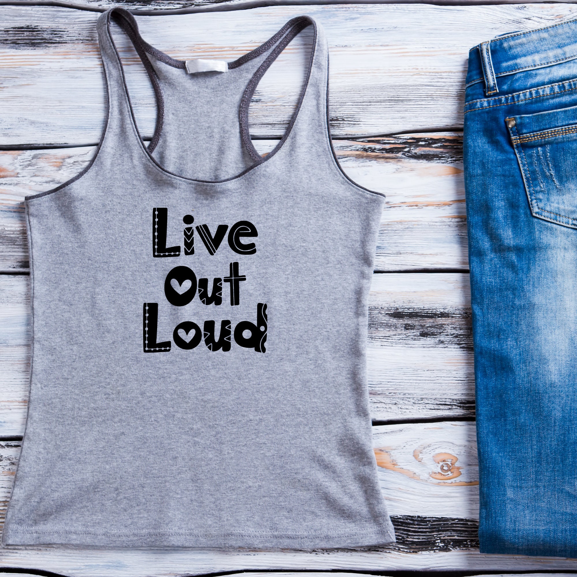 Live Out Loud Svg/ Live Out Loud Cut File Cricut Silhouette/ Self Love ...