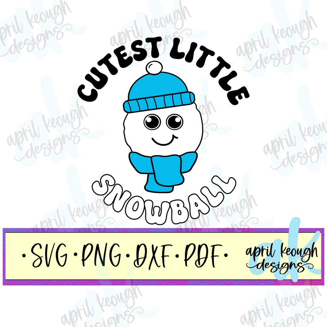Cutest Little Snowball Svg Png/ Snowball Baby Onesie Svg Png/ Winter ...