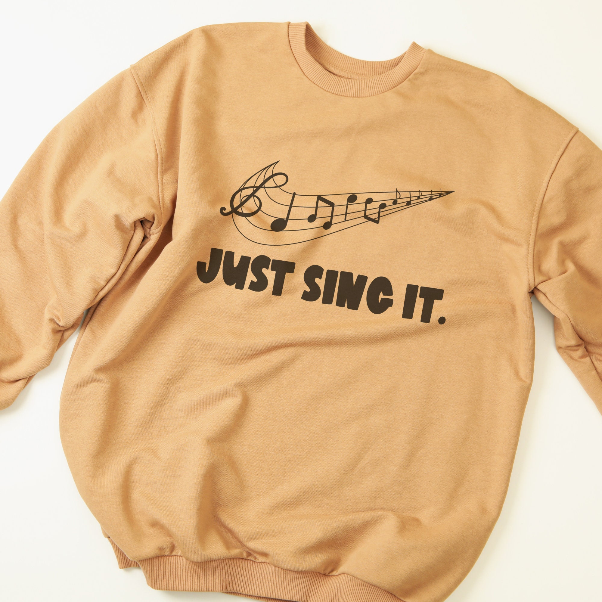 Just Sing It Swoosh Svg/ Just Sing Svg/ Music Notes Svg/ Singing Shirt ...