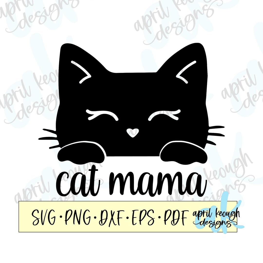 Cat Mama Svg Png/ Cute Cat Svg Png/ Cat Mom Clip Art/ Cat Mama Clip Art ...