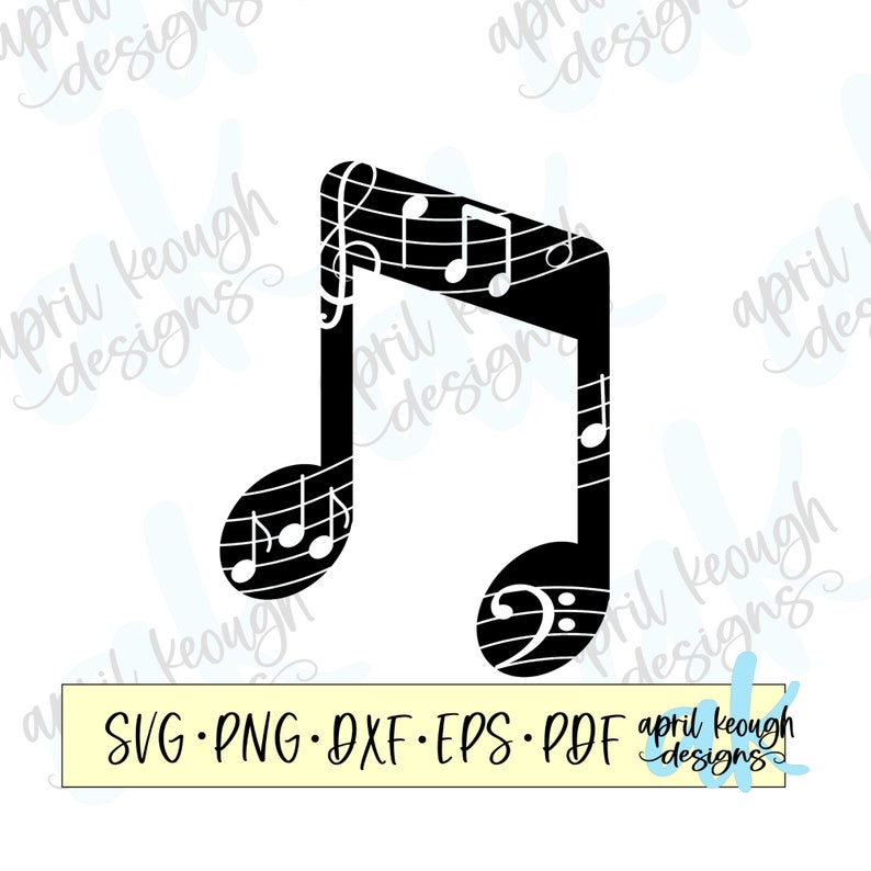 Music Notes Svg/ Mandala Music Notes Svg/ Music Notes Clip Art/ Music ...