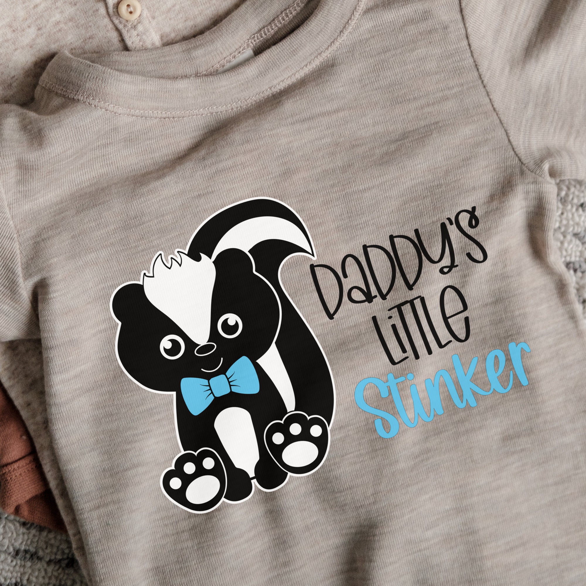 Daddy's Little Stinker Svg Png/ Baby Skunk Svg/ Cute Skunk - Etsy