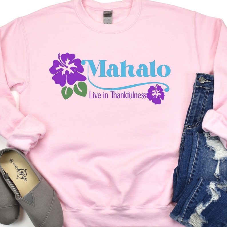 Mahalo Svg Png/ Live in Thankfulness Svg Png/ Mahalo Meaning Clip Art ...