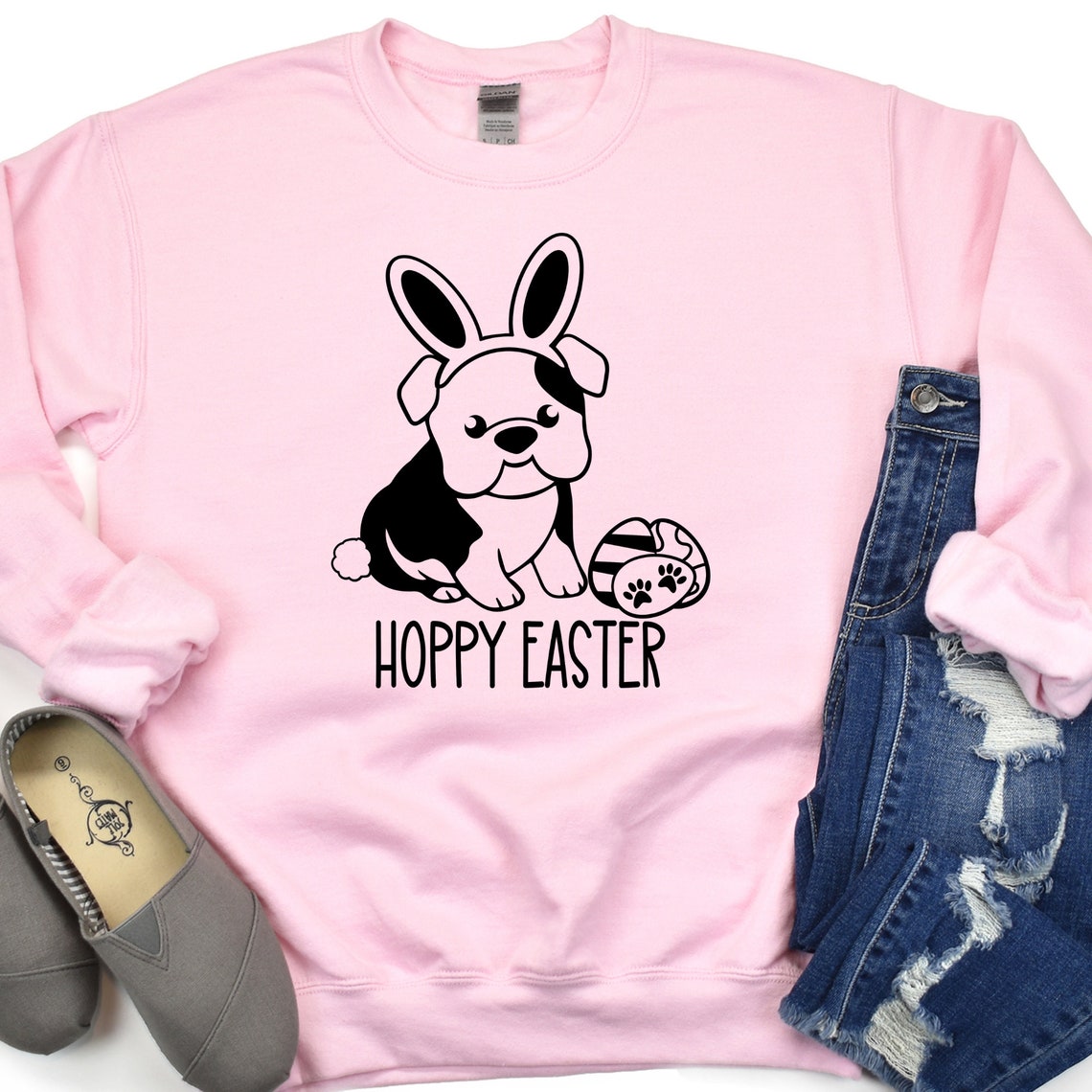 Hoppy Easter Dog Cutout Svg Png/ Dog in Bunny Ears Svg/ Easter Dog Cut ...