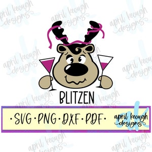 Blitzen Reindeer Svg Png/ Drinking Reindeer Svg Png/ Funny Reindeer Cut ...