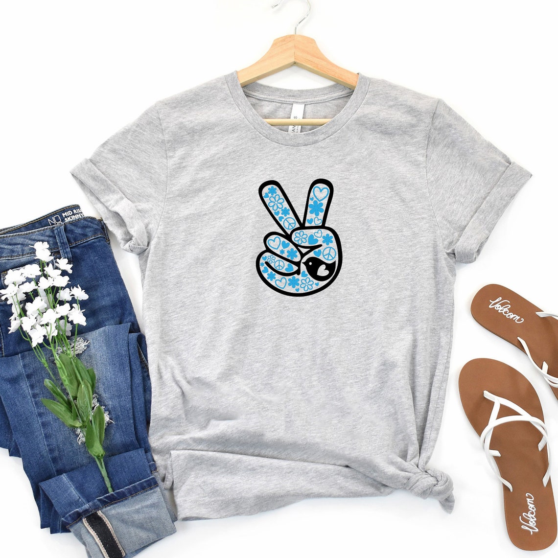 Retro Peace Love and Flowers Svg Png/ Peace Sign Svg/ Peace - Etsy