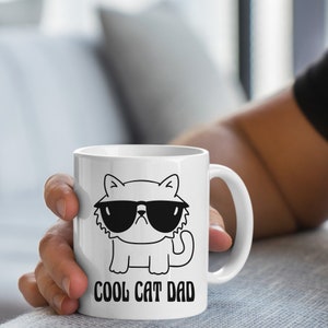 Cool Cat Dad Svg Png/ Grumpy Cat With Sunglasses Cut File Cricut ...