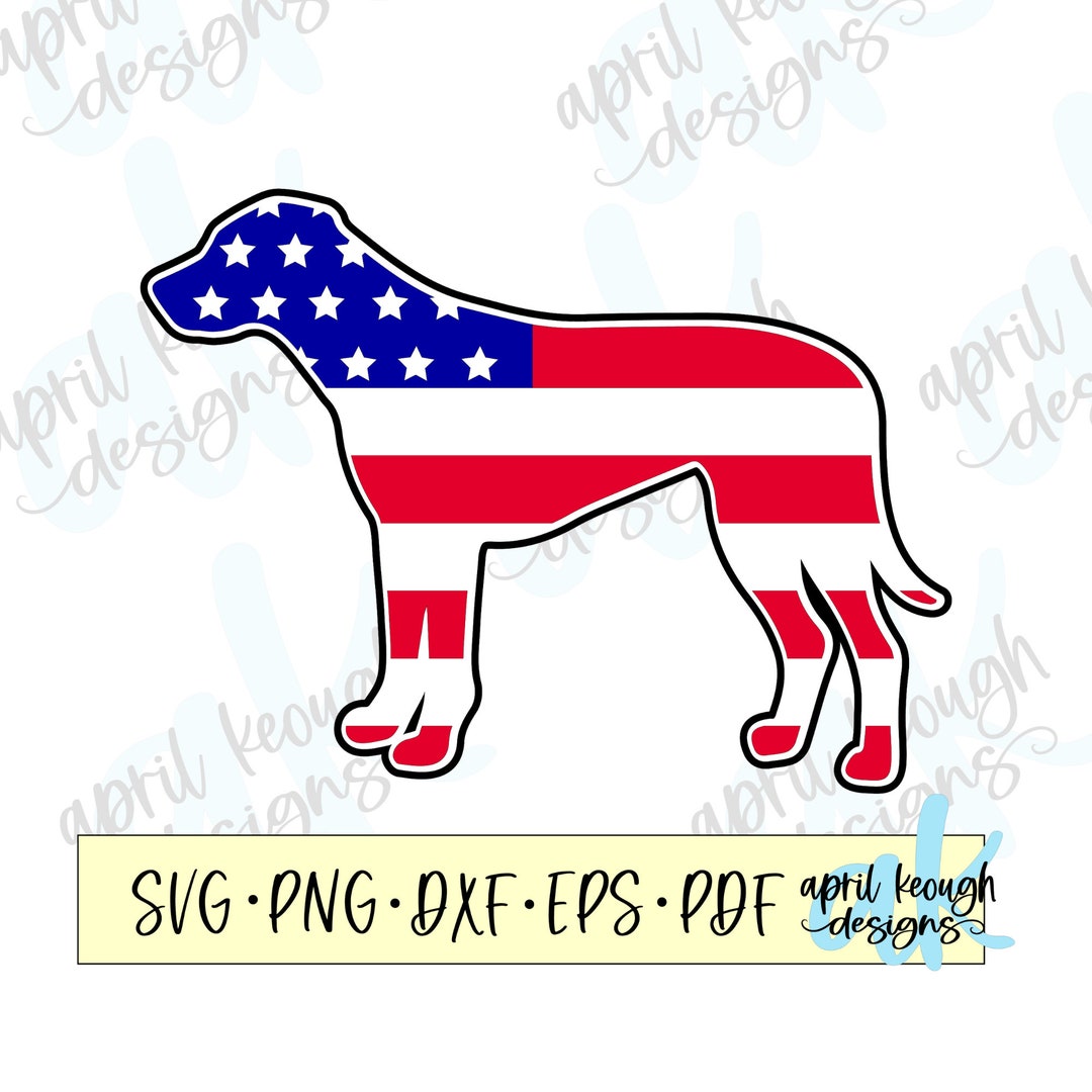 Rhodesian Ridgeback Flag Svg Png/ Dog American Flag Svg Png/ Patriotic ...