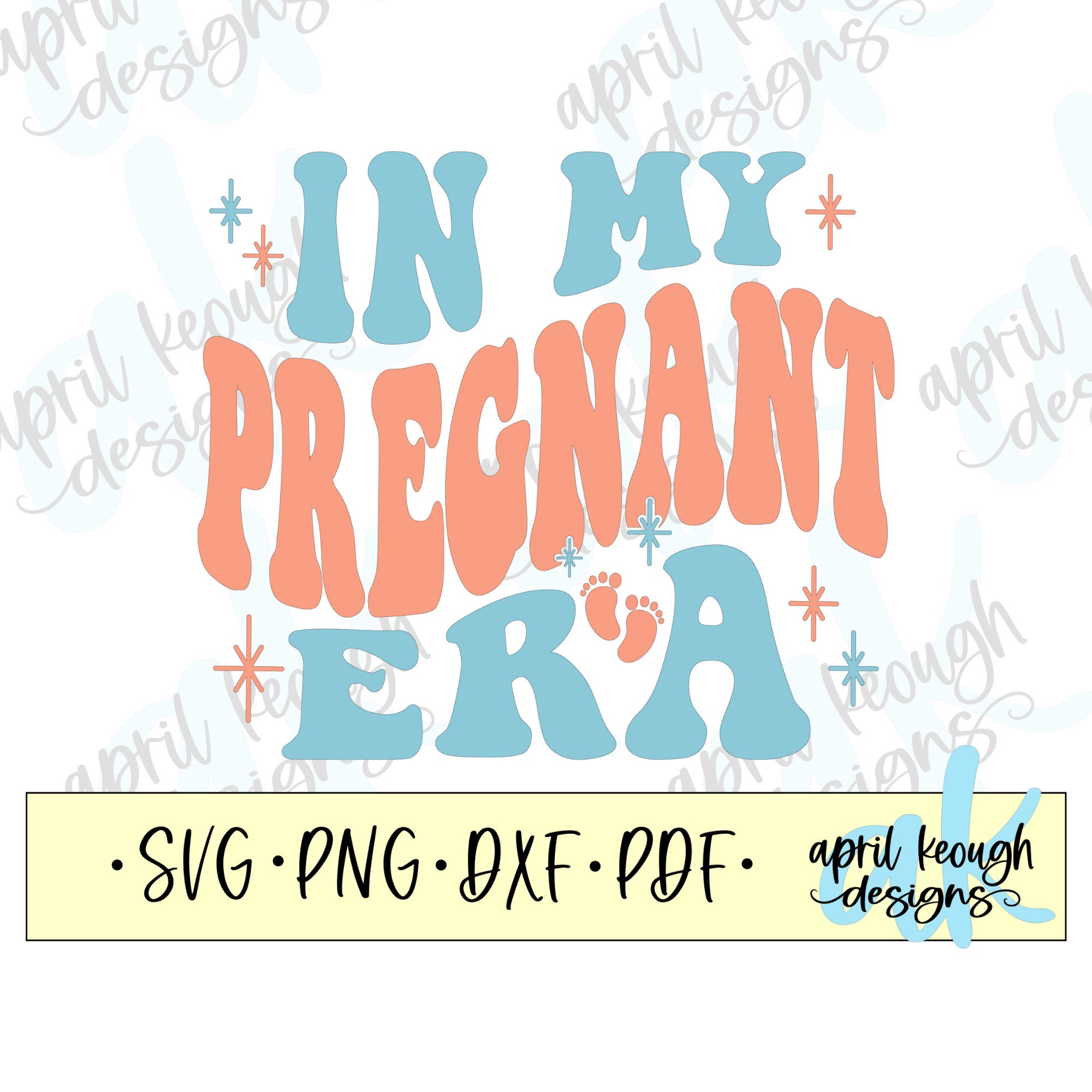 In My Pregnant Era Retro Svg Png/ Retro Pregnant Svg Png/ Pregnant Cut ...