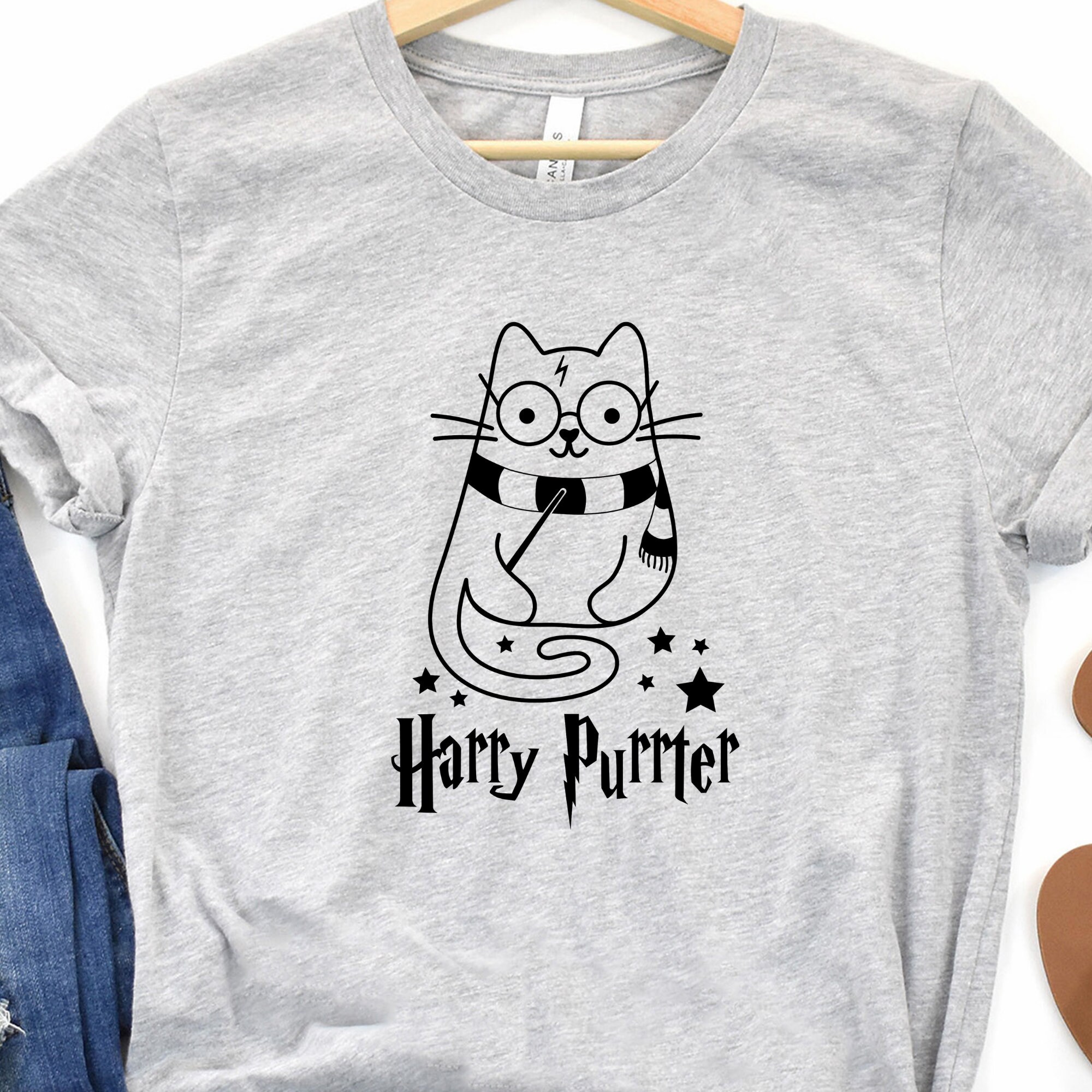 Harry Purrter Svg Png/ Potter Cat Svg Png/ Wizard Cat Cut File/ Wizard ...