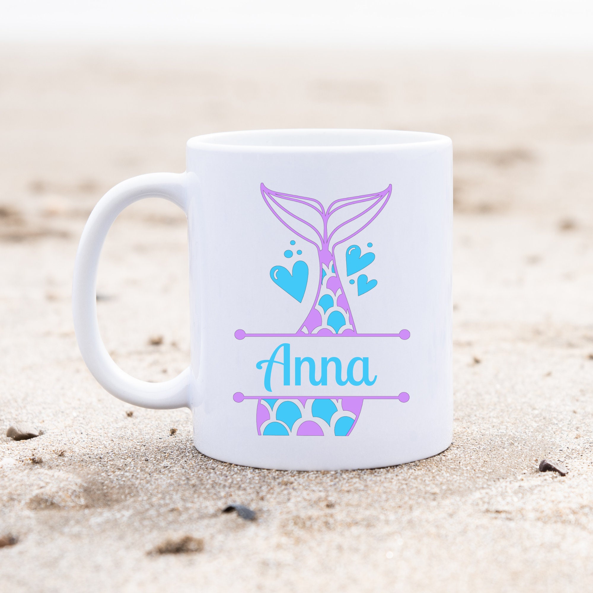 Mermaid Split Tail Svg/ Mermaid Monogram Svg/ Mermaid Tail - Etsy