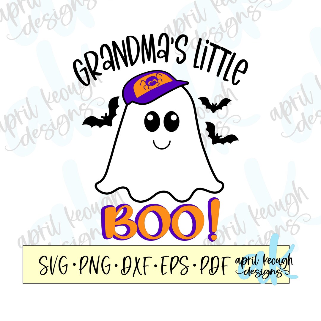 Grandma's Little Boo Svg Png/ Little Boo Ghost Clip Art/ Cute Ghost ...