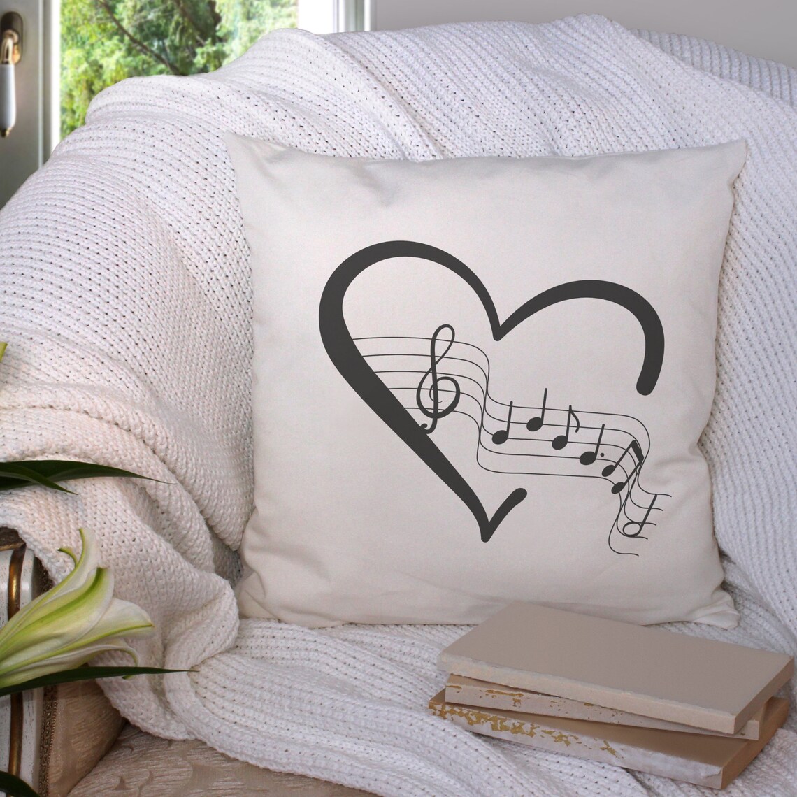 Music Notes Heart Svg/ Heart With Music/ Love Music Svg/ Music - Etsy
