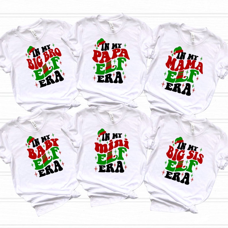 In My Elf Era Retro Family Bundle Svg Png/ Retro Elf Era Svg Png/ Retro ...