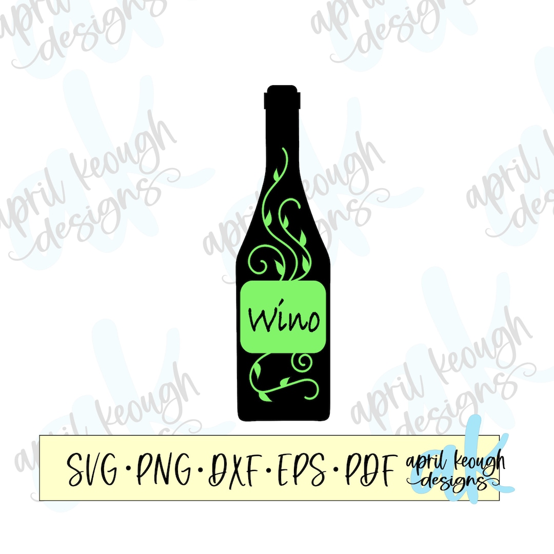Wino Bottle Svg/ Wine Bottle Svg/ Funny Wine Bottle Svg/ Funny Wine ...