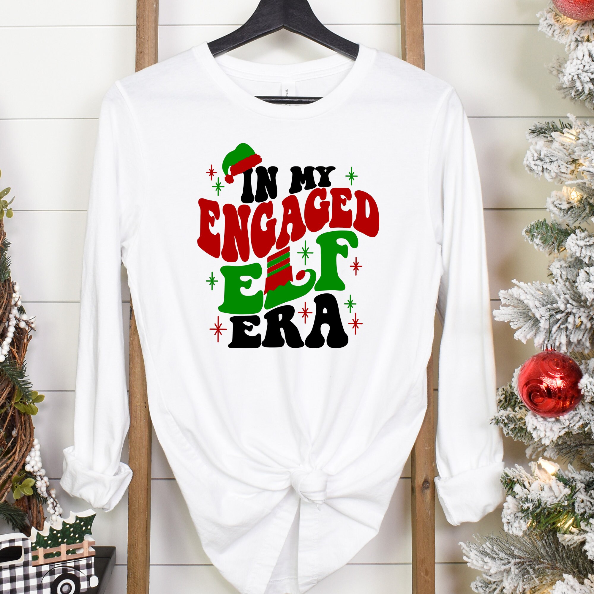 In My Engaged Elf Era Retro Svg Png/ Christmas Engaged Svg Png/ Retro ...