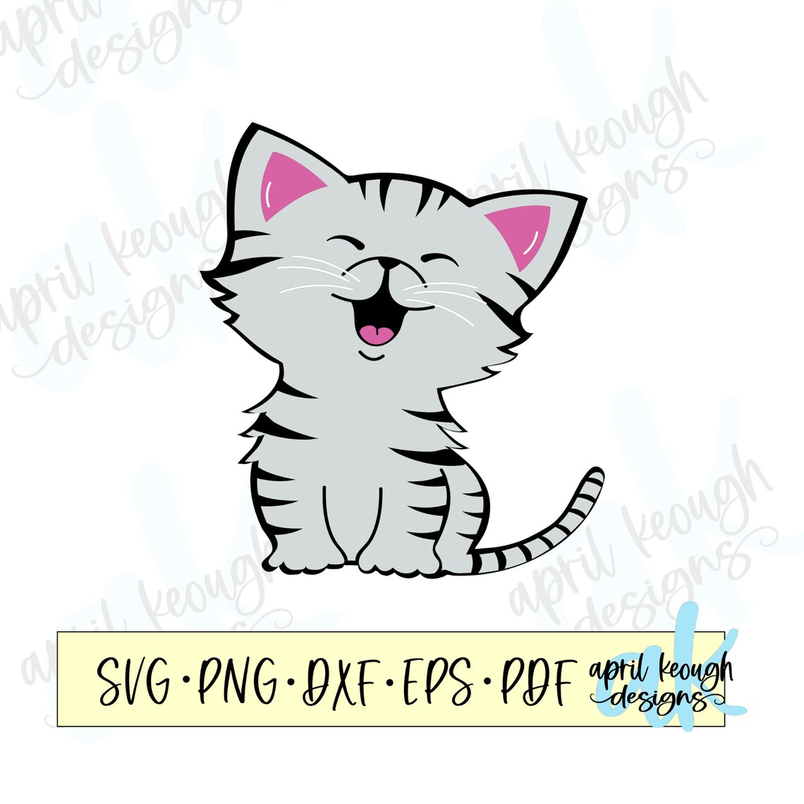 Yawning Kitty Svg/ Layered Svg Cat/ Cute Kitty Cut File/ Cat - Etsy