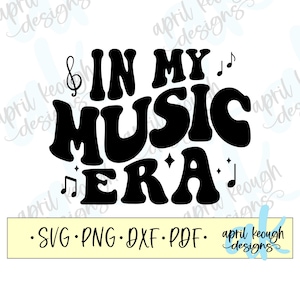In My Music Era Retro Svg Png/ Musician Svg Png/ Retro Music Cut File ...