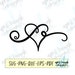 Swirl Heart Svg Png/ Heart With Swirls Svg Png/ Heart With Swirls Cut ...