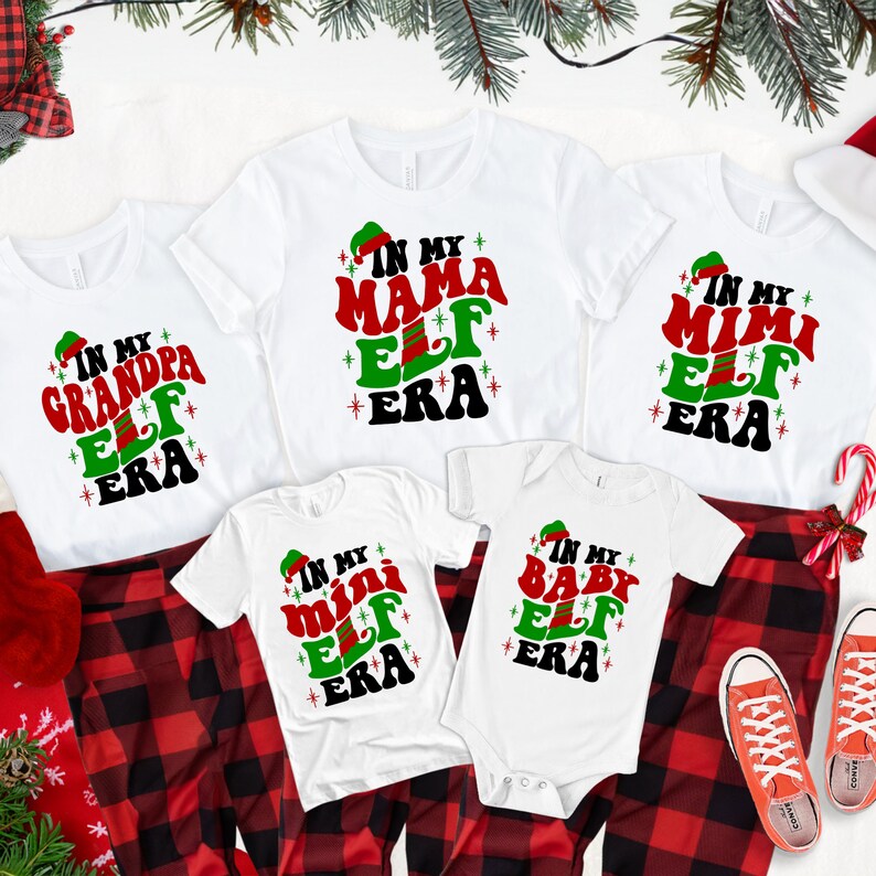 In My Elf Era Retro Family Bundle Svg Png/ Retro Elf Era Svg Png/ Retro ...
