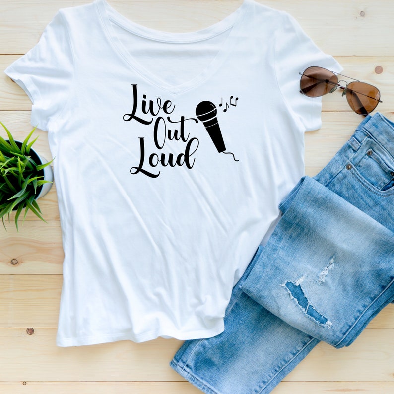 Live Out Loud Svg/ Live Out Loud Microphone Svg/ Microphone - Etsy