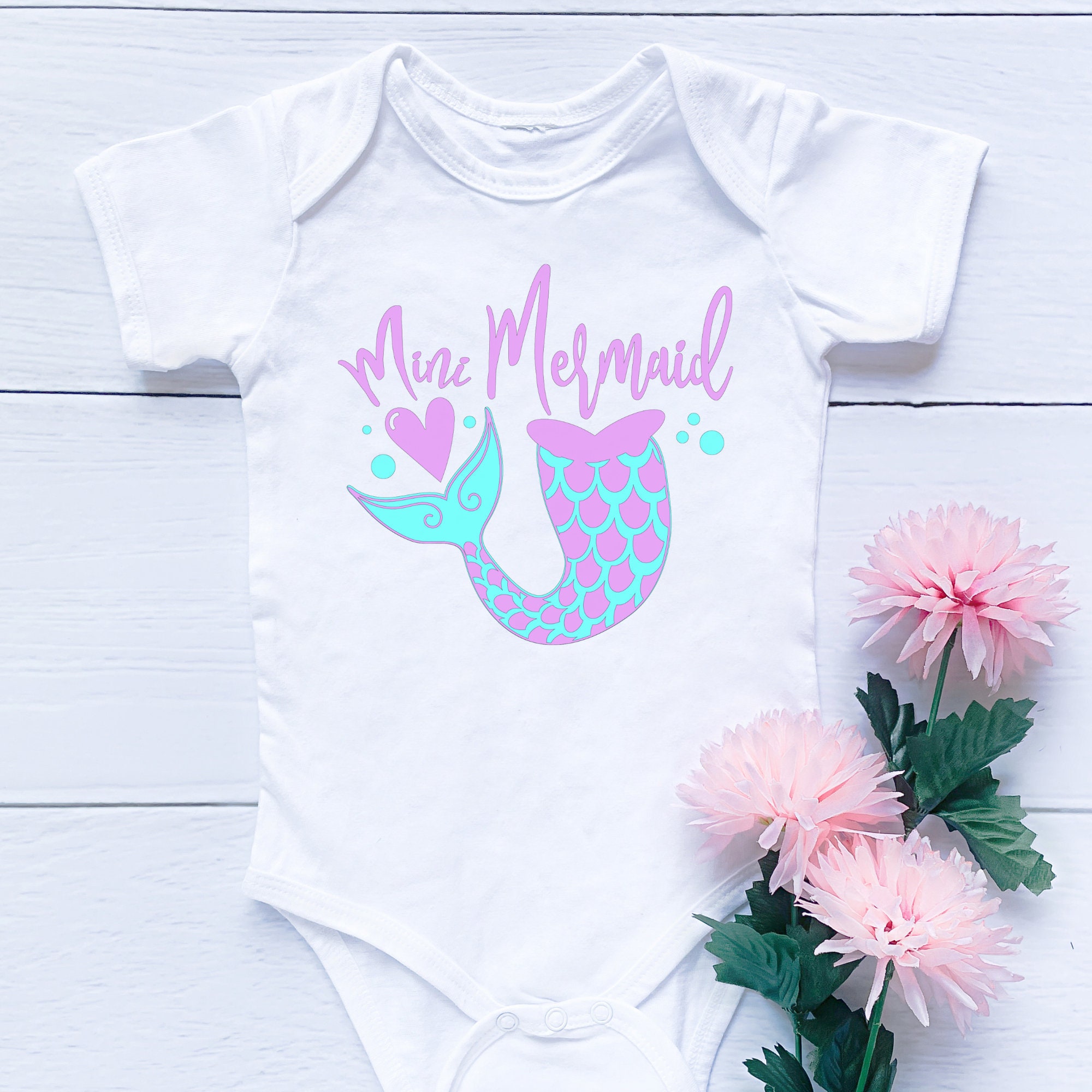 Mini Mermaid Svg/ Mermaid Svg/ Mini Mermaid Cut File/ Mermaid Tail Svg ...