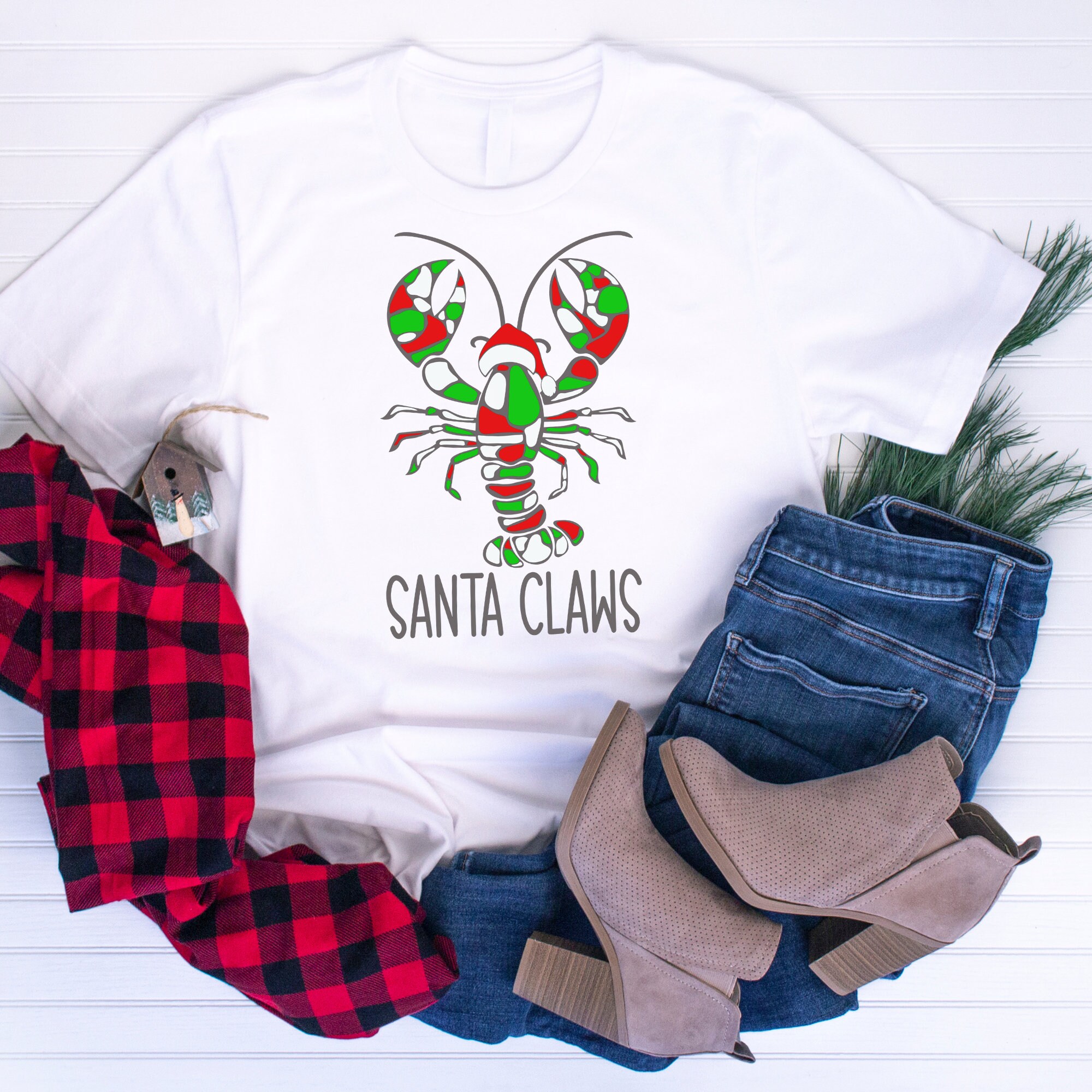 Santa Claws Svg Png/ Lobster Santa Clip Art/ Christmas Lobster Cricut ...