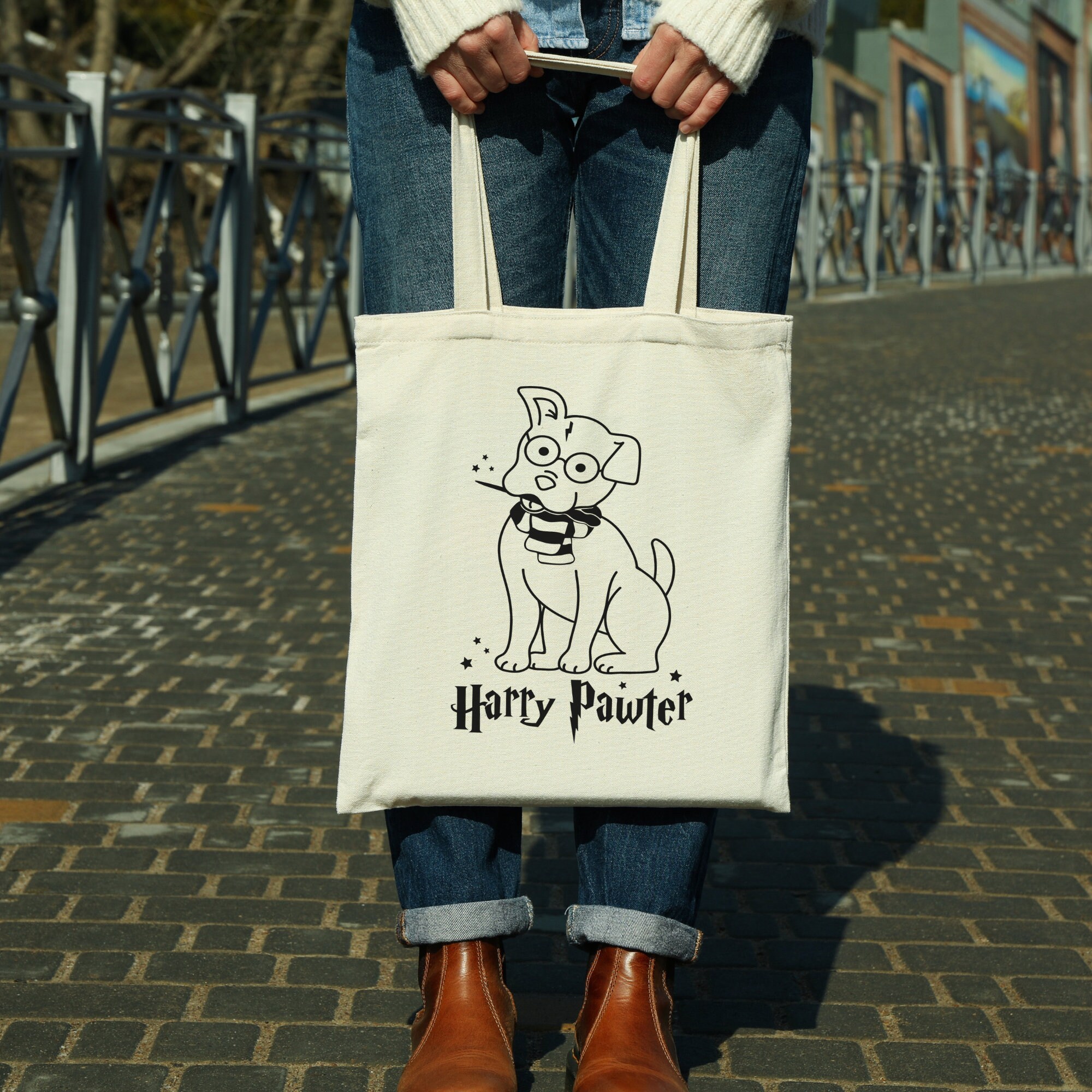 Harry Pawter Svg Png/ Potter Dog Svg Png/ Wizard Dog Cut File/ Wizard ...