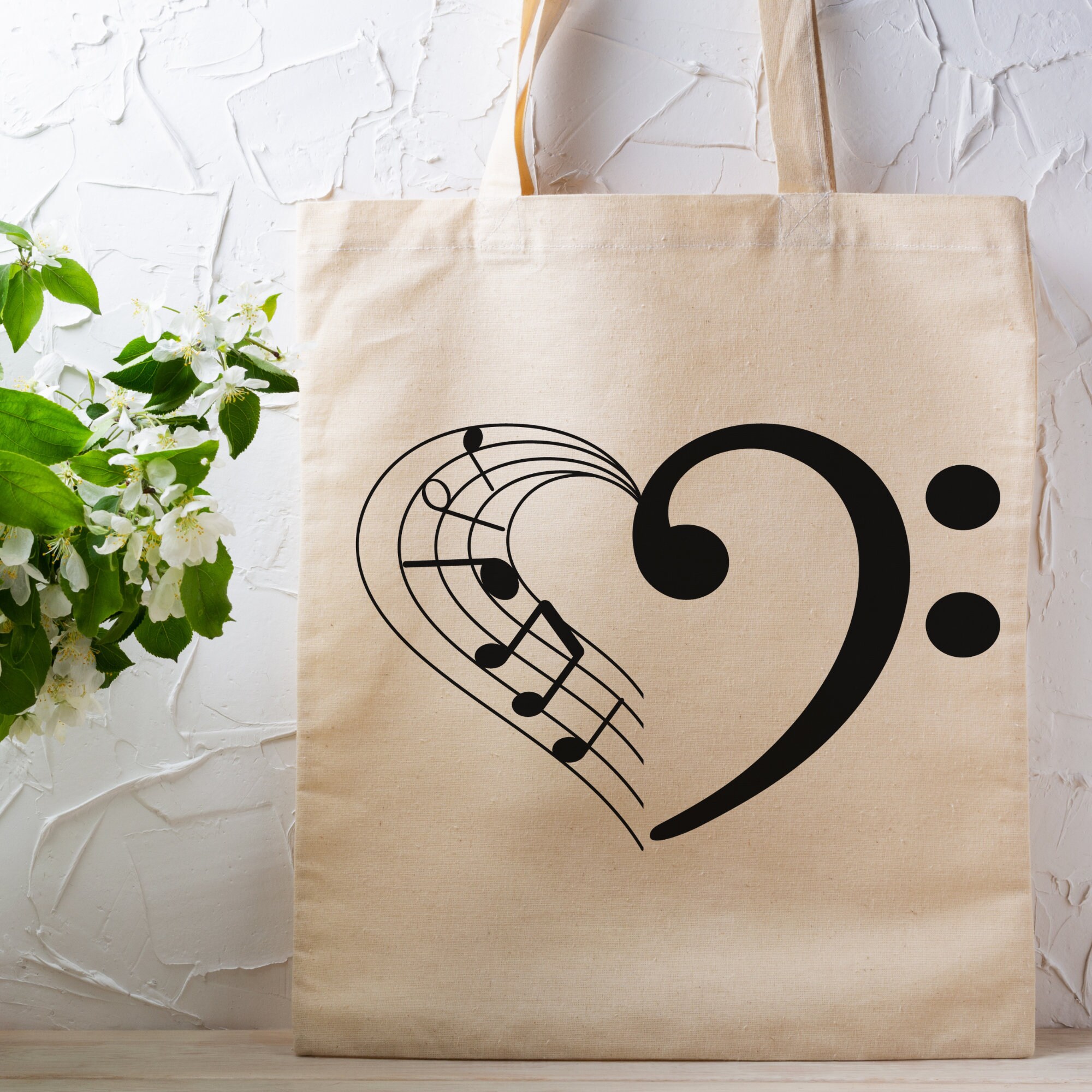 Bass Clef Heart Svg Png/ Music Note Heart Svg Png/ Cute Bass Clef Clip ...