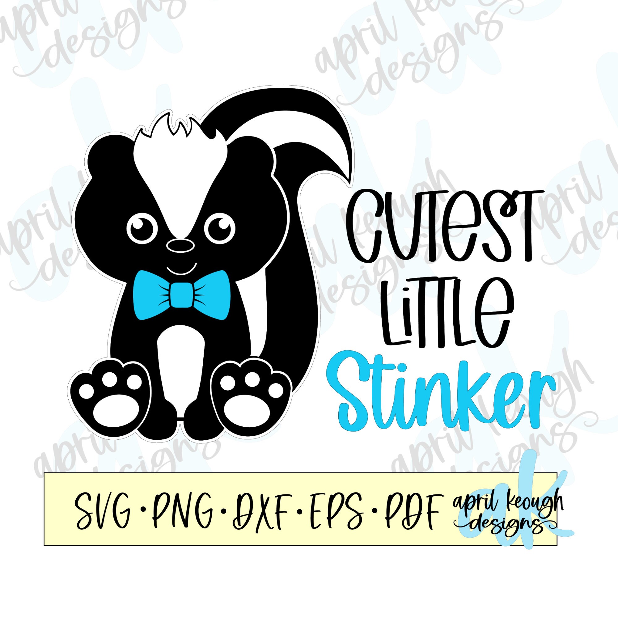 Cutest Little Stinker Svg Png/ Baby Skunk Svg/ Cute Skunk Clip Art ...