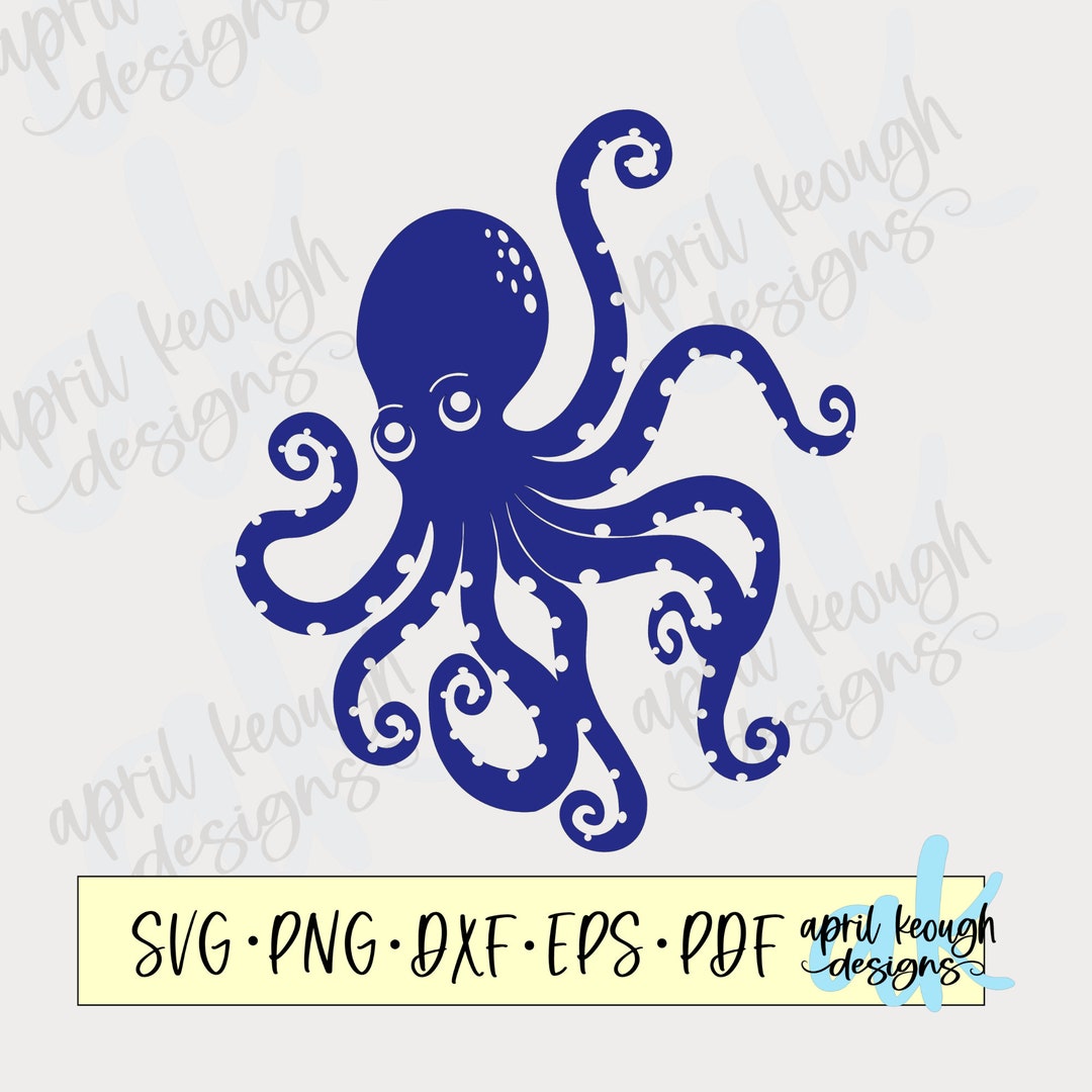 Octopus Svg Png/ Octopus Cut File / Ocean Life Svg/ Sea Creature Svg ...