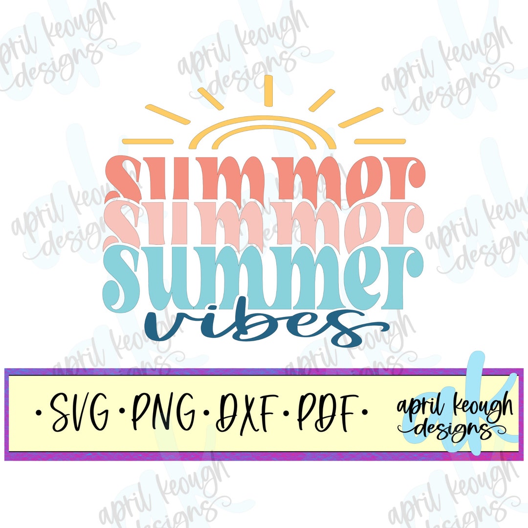 Summer Vibes Svg Png/ Retro Summer Svg Png/ Retro Beach Cut File Cricut ...