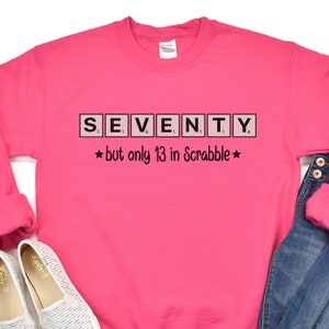 Seventy but 13 Game Letters Svg Png/ Seventy Quote Svg/ 70 Birthday ...