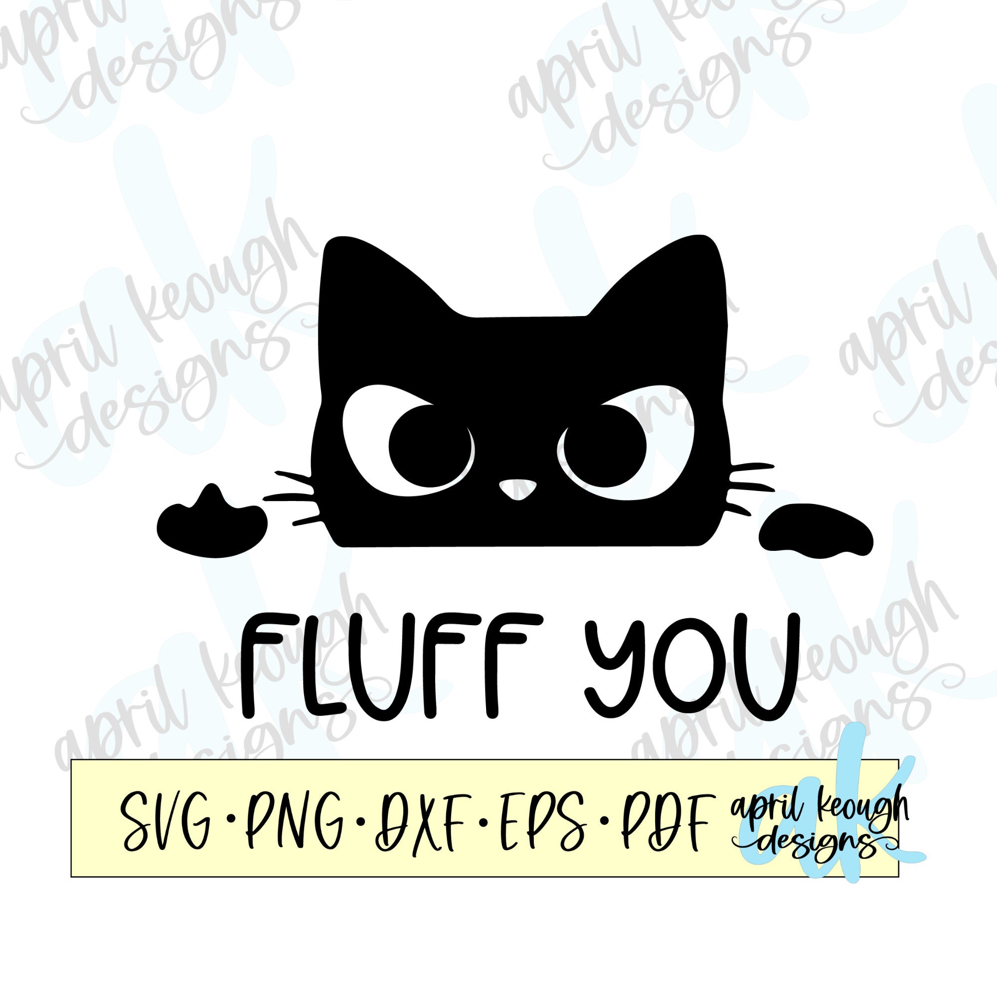 Fluff You Cat Svg Png/ Fluff You Svg Png/ Grumpy Cat Clip Art/ - Etsy