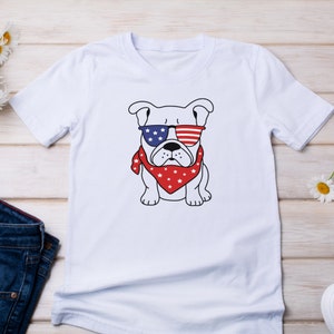 American Dog Svg Png/ 4th of July Dog Cut File Cricut Silhouette/ Red ...
