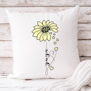 Yaya Flower With Hearts Svg Png/ Mother's Day Flower Cut File Cricut ...