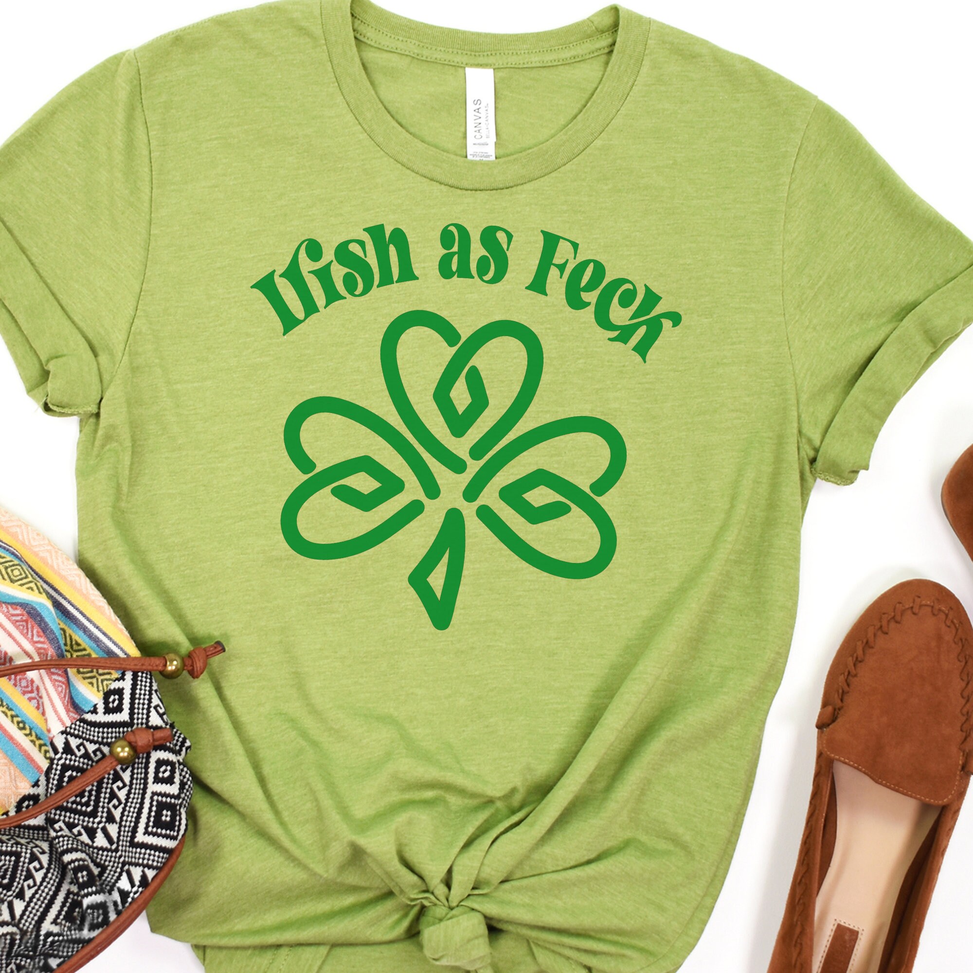 Irish as Feck Svg Png/ Celtic Shamrock Svg/ Shamrock Clip Art/ Funny ...