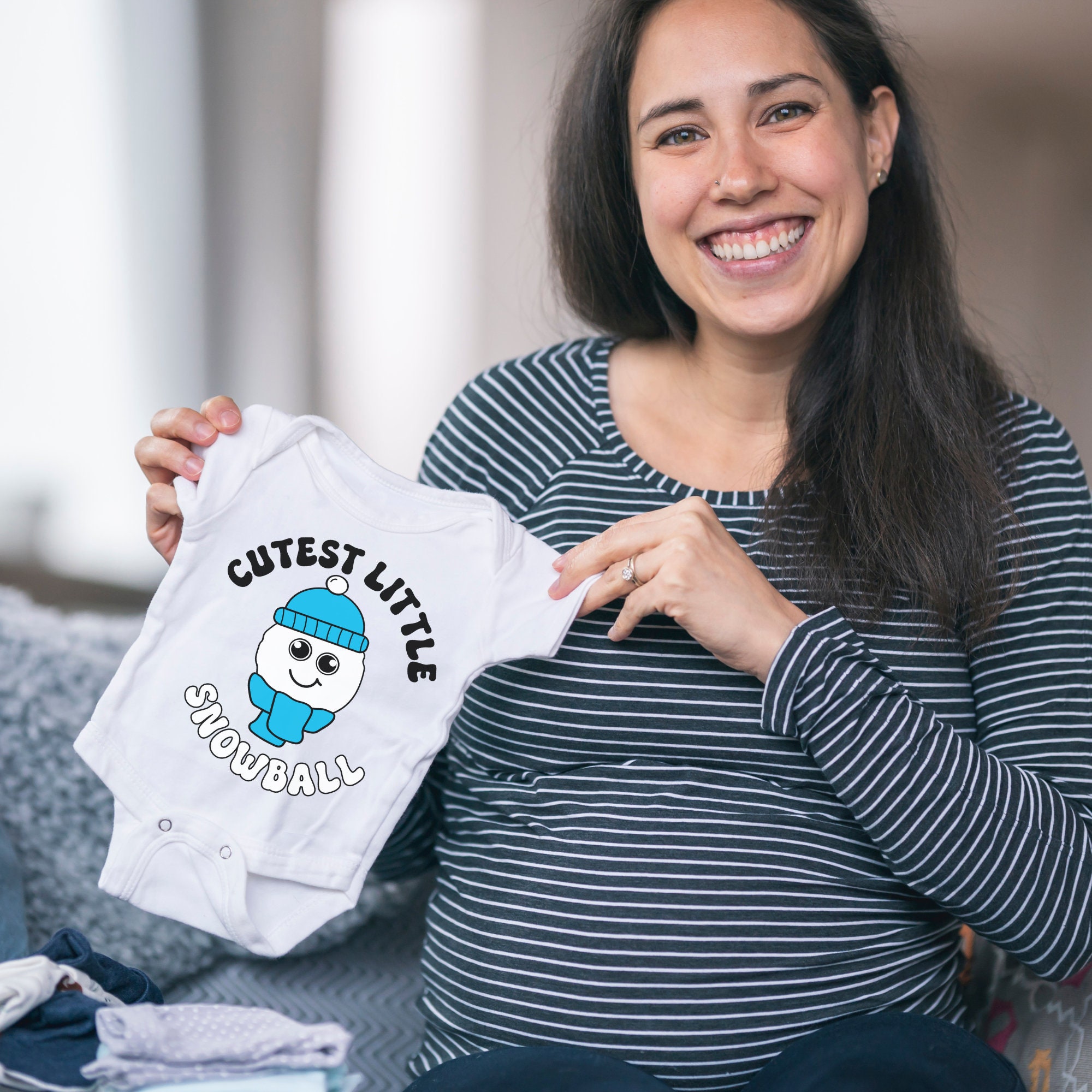 Cutest Little Snowball Svg Png/ Snowball Baby Onesie Svg Png/ Winter ...