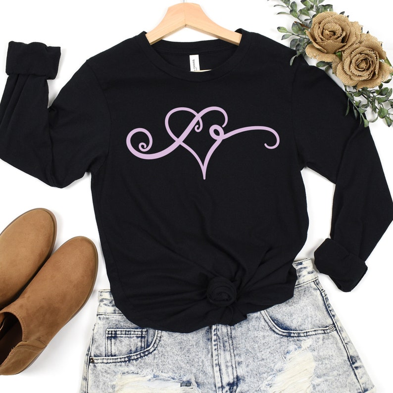 Swirl Heart Svg Png/ Heart With Swirls Svg Png/ Heart With Swirls Cut ...