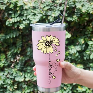 Yaya Flower With Hearts Svg Png/ Mother's Day Flower Cut File Cricut ...