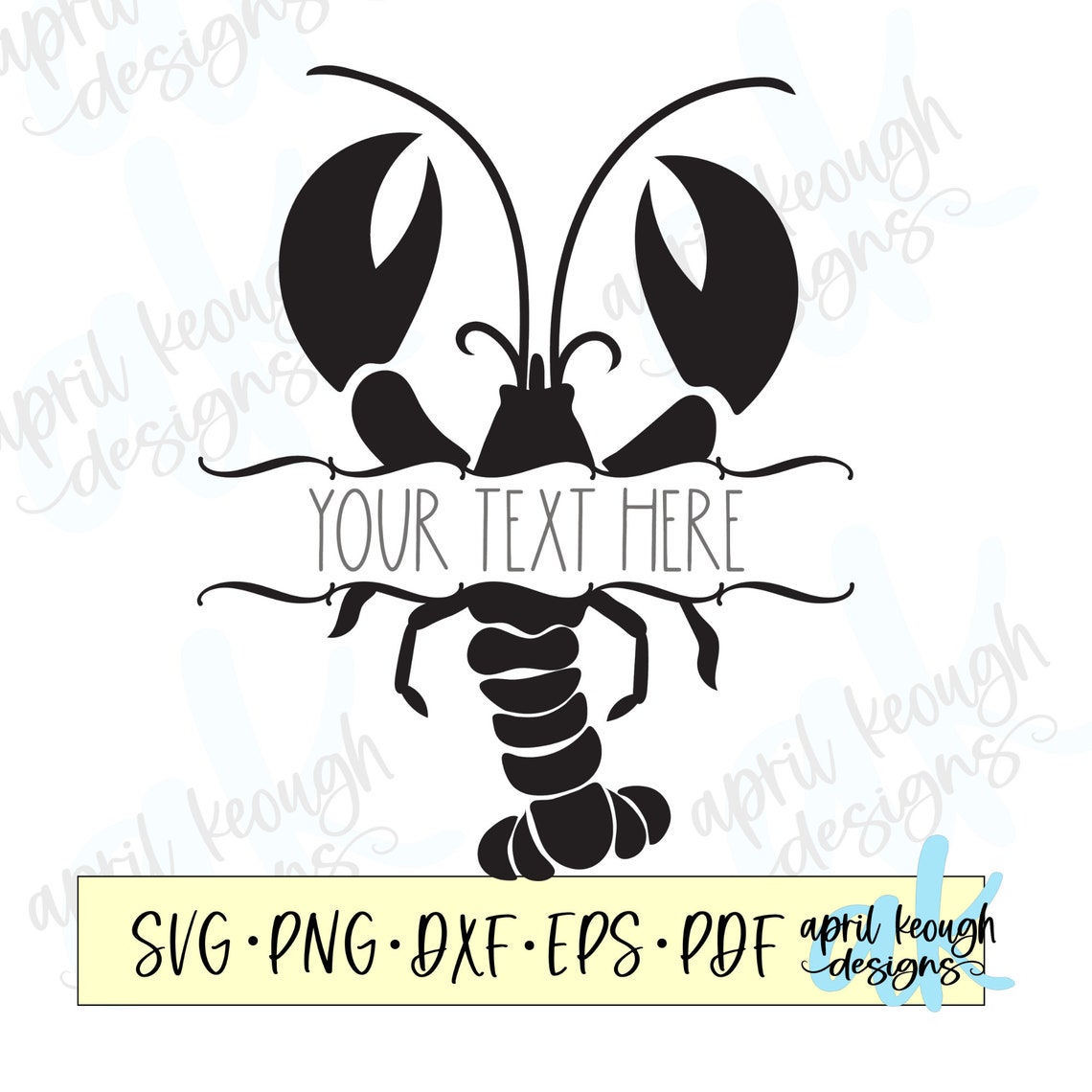 Lobster Split Frame Svg Png/ Lobster Svg/ Crustacean Core Cut File/ Add ...