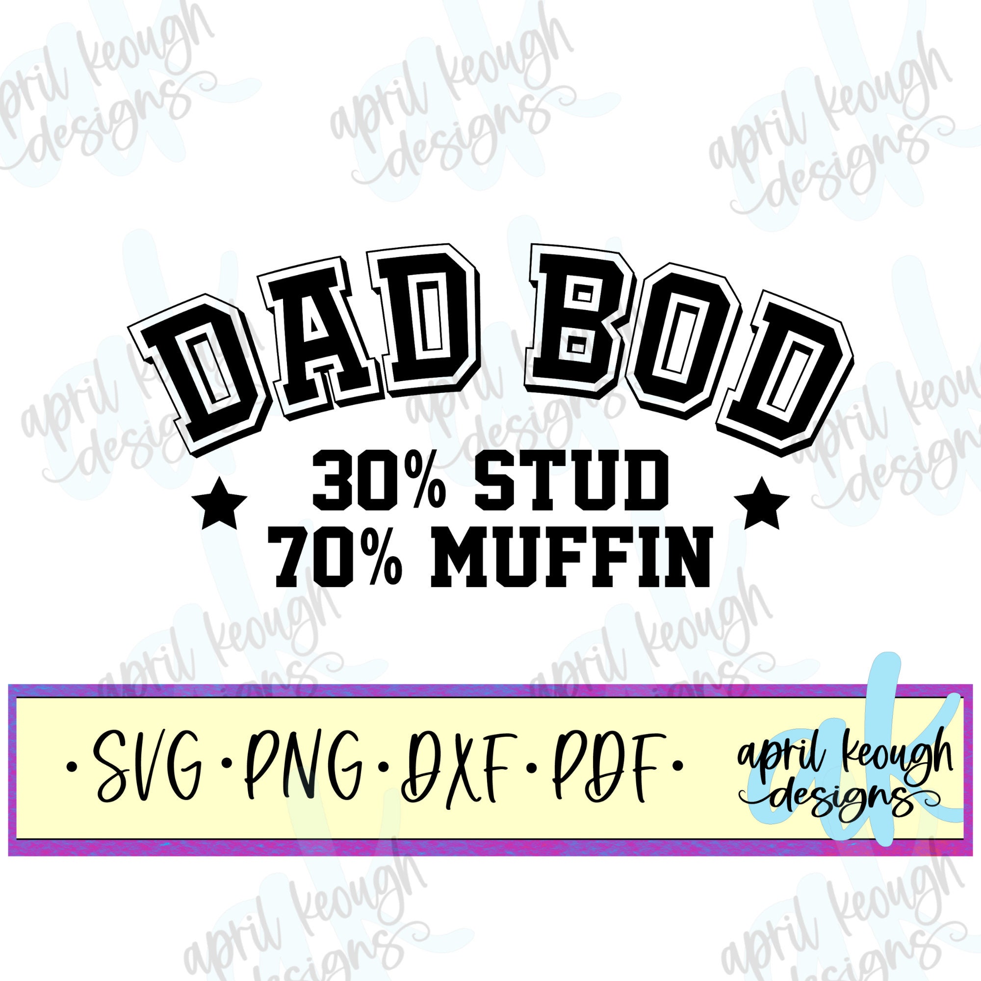 Dad Bod Svg Png/ Funny Dad Bod Clip Art/ Retro Father's Day Cut File ...