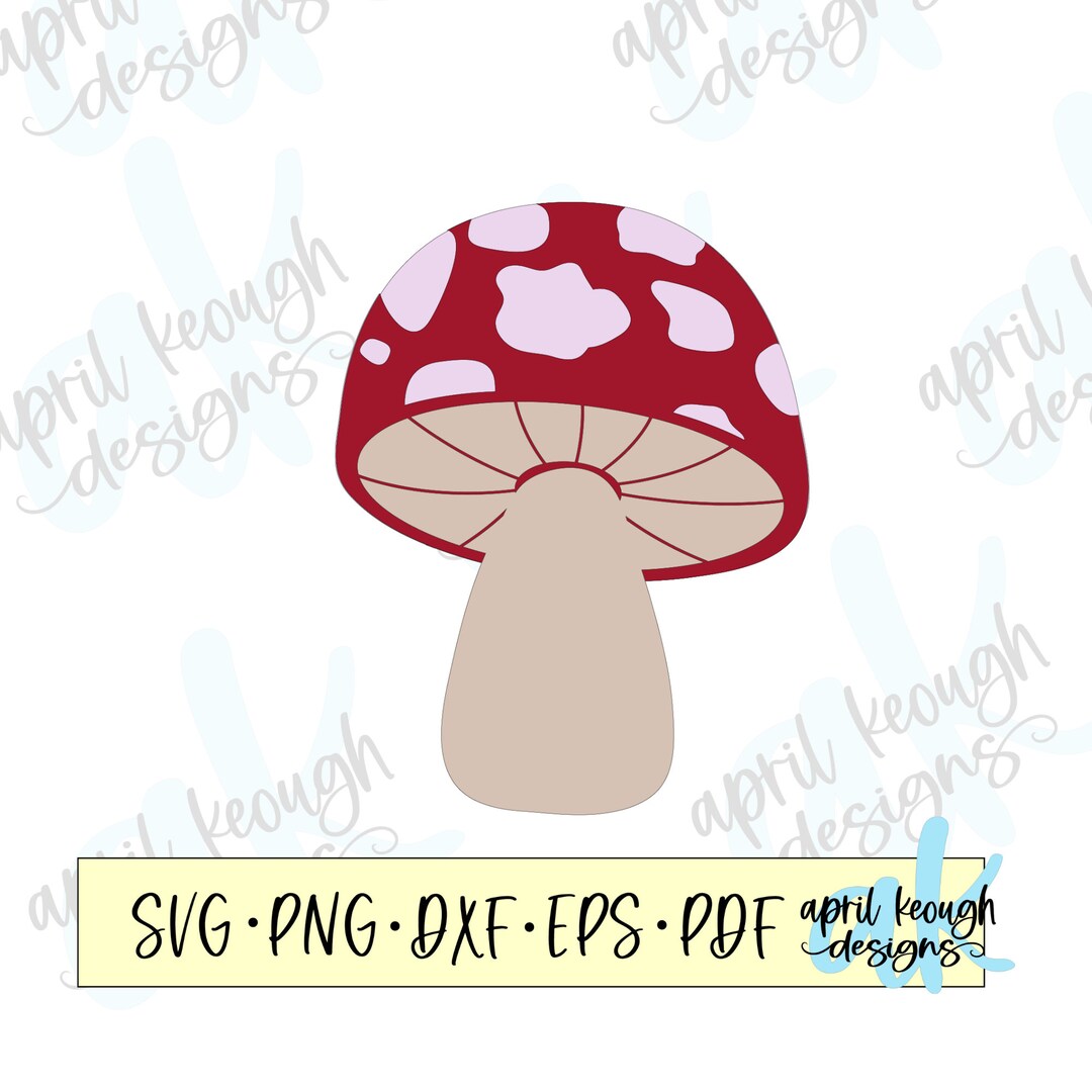 Mushroom Svg/ Mushroom Layered Svg/ Mushroom Clip Art/ Mushroom Layered ...
